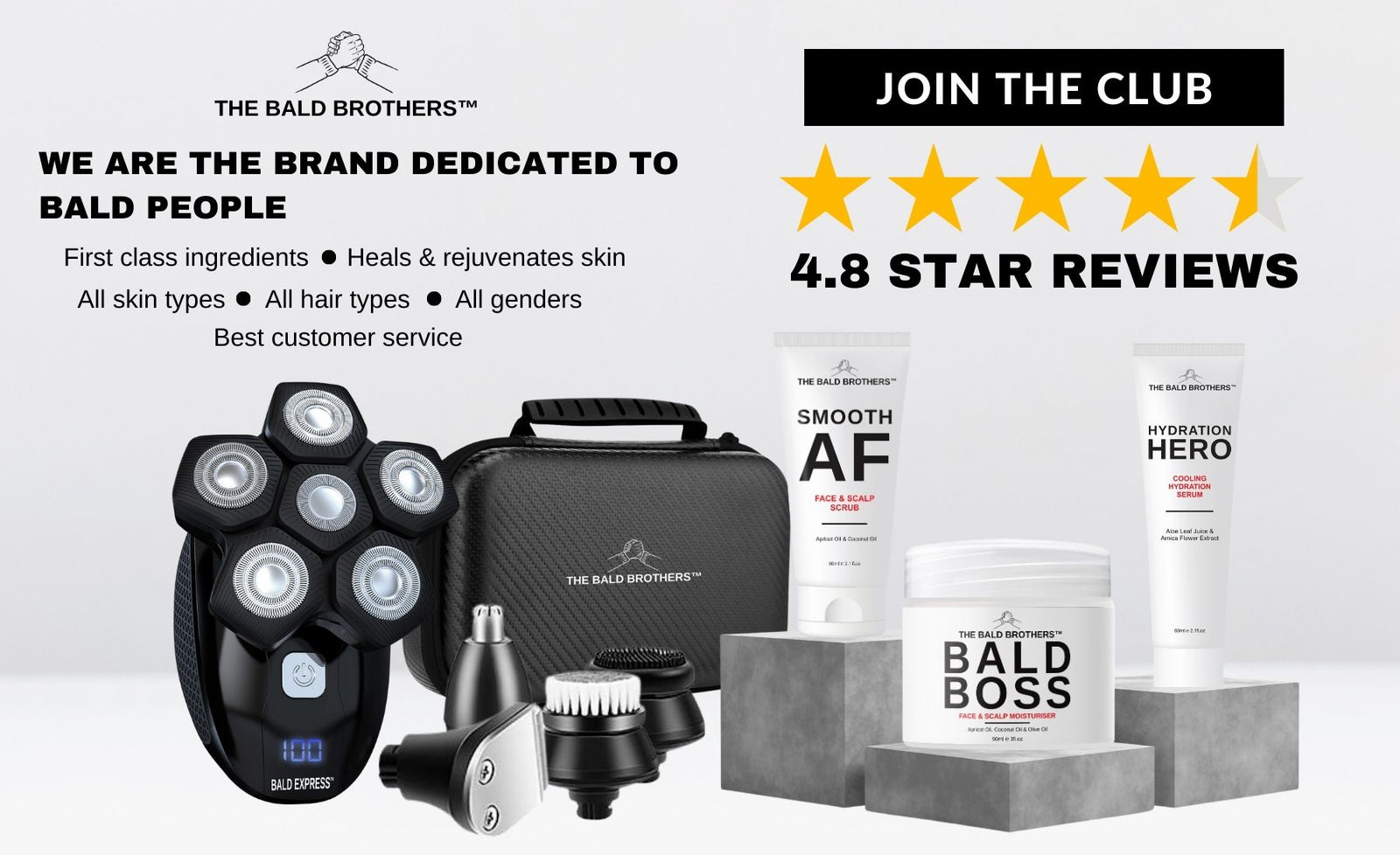 Mattifying Bald Head Moisturiser 90ml | Bald Head Matte Moisturiser For ...