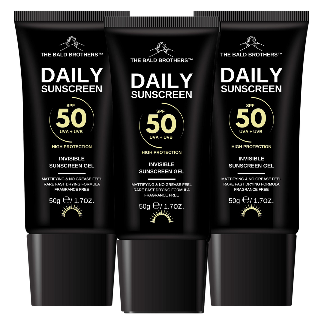 Daily Sunscreen SPF50 Invisible Gel by The Bald Brothers
